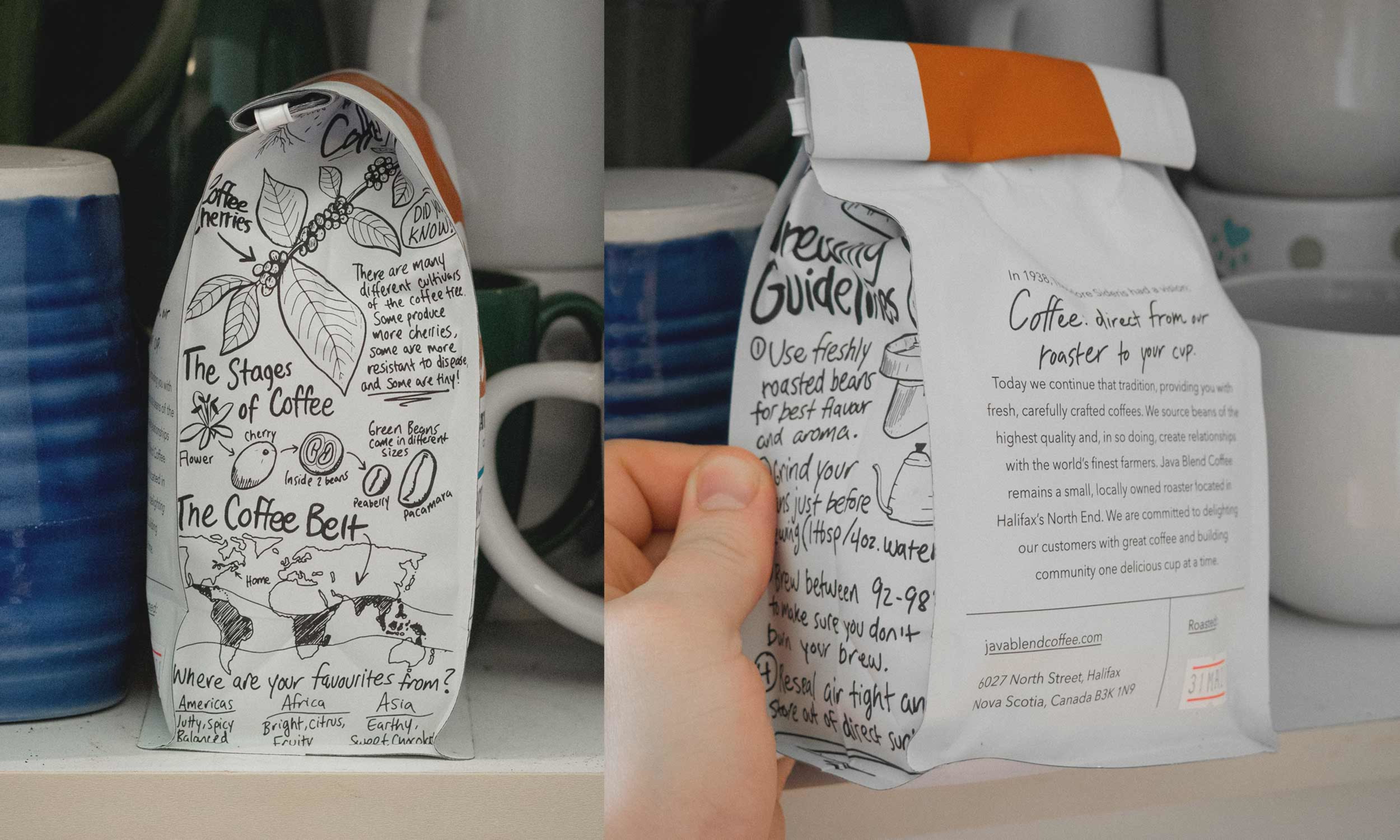 Java Blend Coffee Roasters: Brand Refresh + Package Design | Shortstop ...